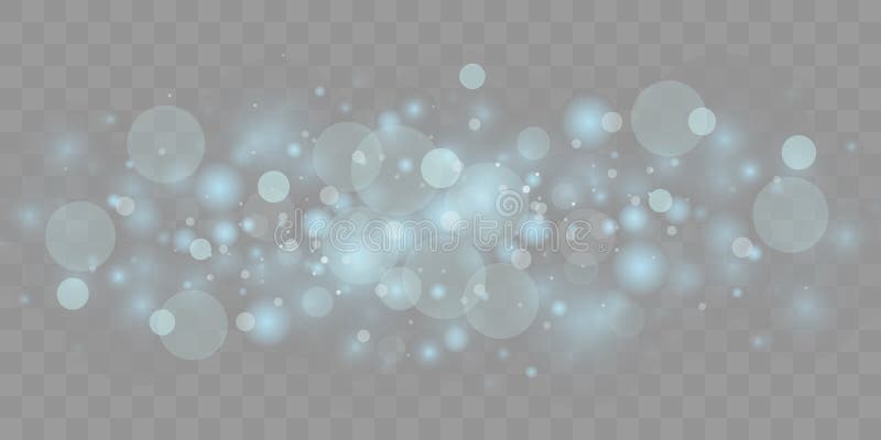Light Bokeh Effect Isolated on Transparent Background. Stock ...
