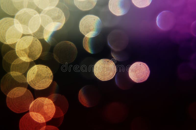 Light Bokeh and Reflection Photo Stock Photo - Image of number, yellow ...