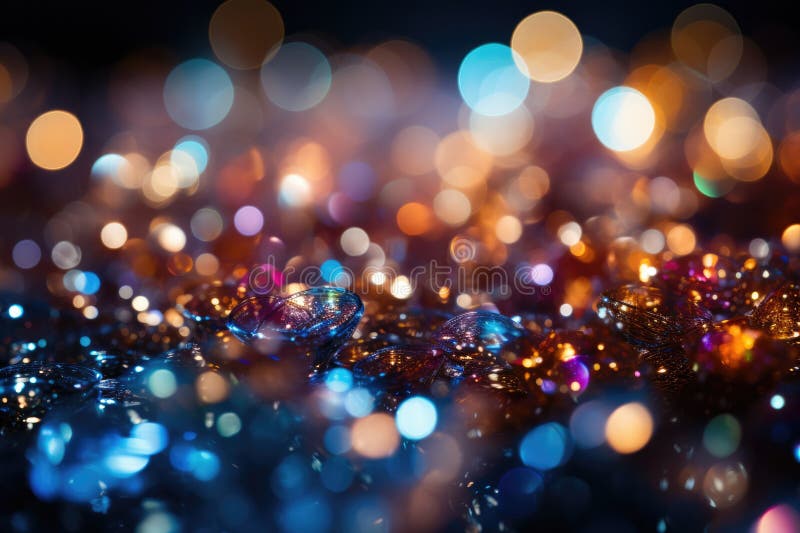 Light Bokeh Themed Background Stock Photo Stock Illustration ...