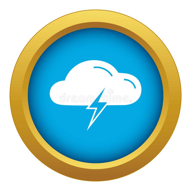 Light Bolt Battery Icon Blue Vector Isolated Stock Vector ...