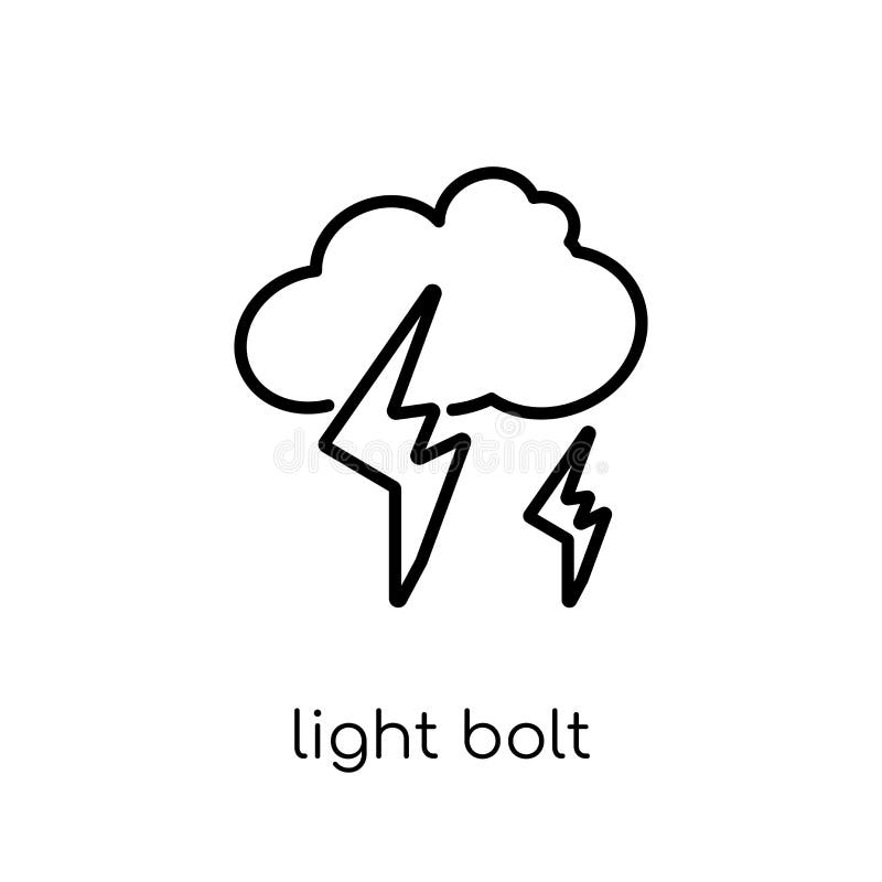 Light Bolt Icon from Weather Collection. Stock Vector - Illustration of ...