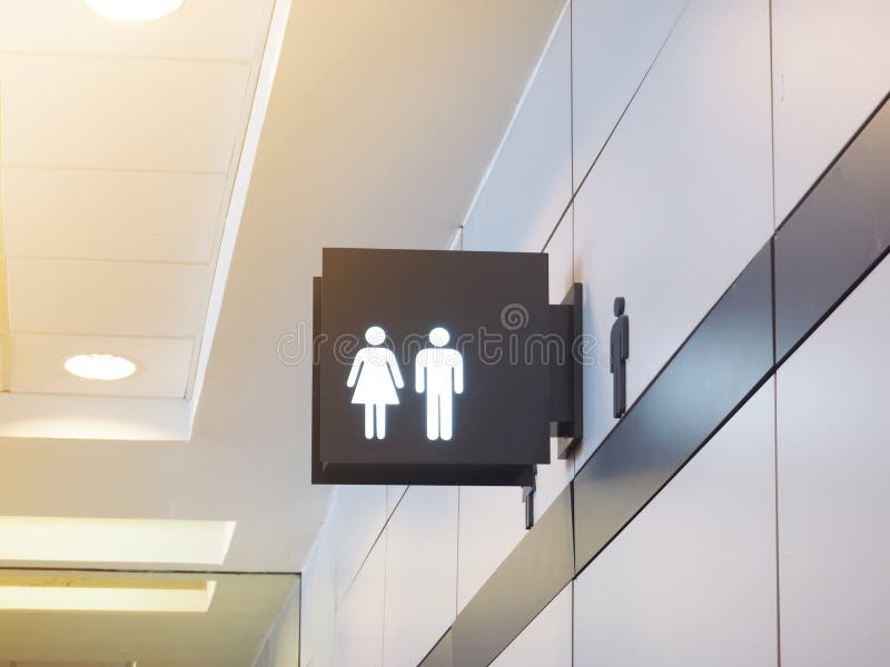 Light Box Public Restroom Sign Stock Photos - Free & Royalty-Free Stock ...