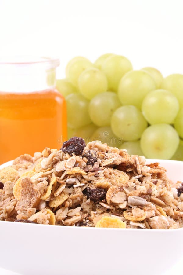 Light breakfast stock image. Image of muesli, honey, healthy - 1366329