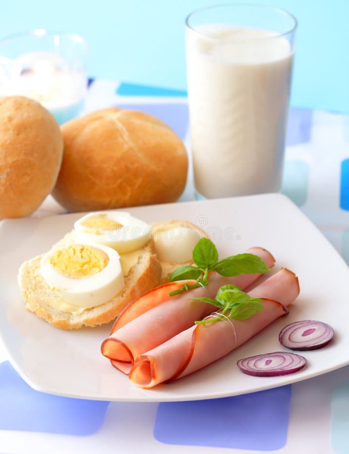 Light breakfast stock image. Image of meaty, cutter, food - 1667723