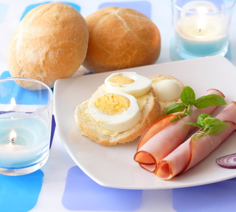 Light breakfast stock image. Image of tasty, salad, crusty - 1667695