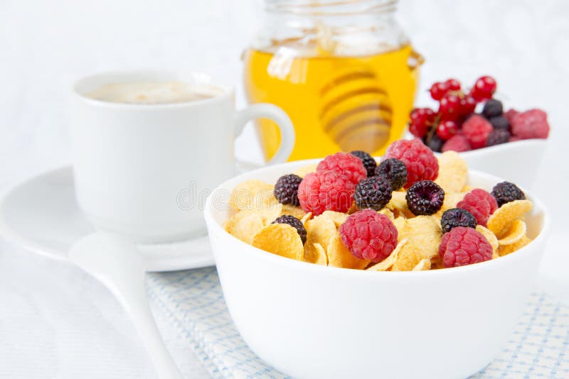 Light breakfast stock photo. Image of dessert, cereal - 43164506