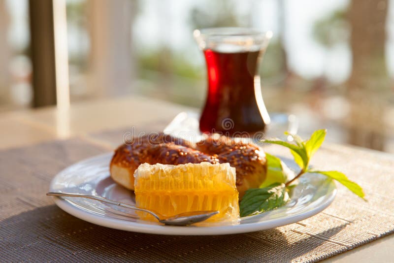 Light Breakfast on the Sun Terrace Stock Image - Image of sunlight ...