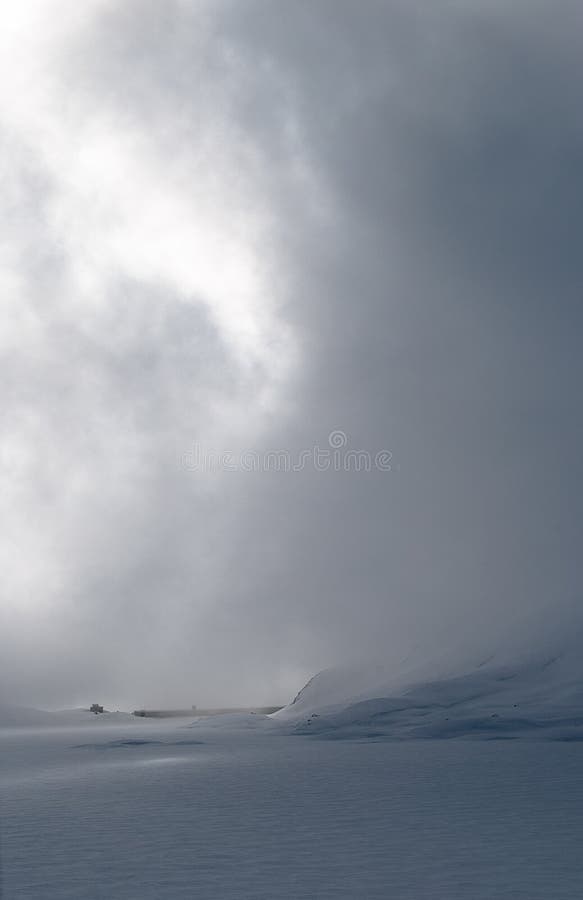 Light Breaking through the Mountain Clouds Stock Image - Image of ...