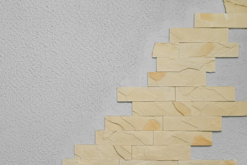 Light Brick Element Fragment Abstract Interior Design Wall Pattern Sand ...