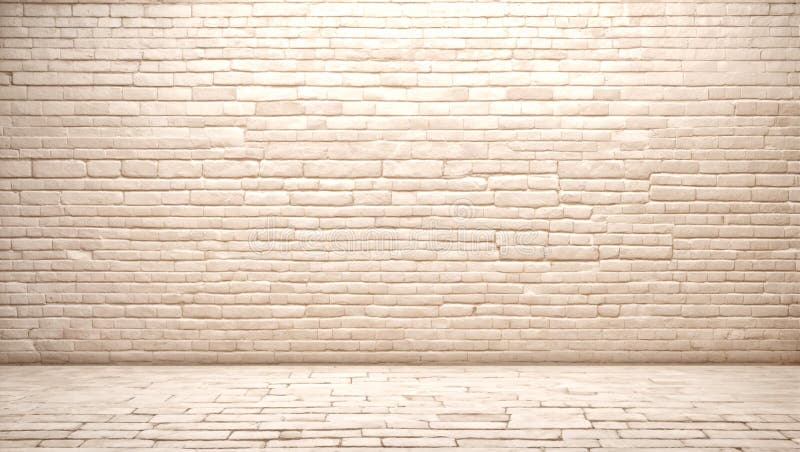 Light Brick Wall Texture Background. White Brickwork and Stone Floors ...