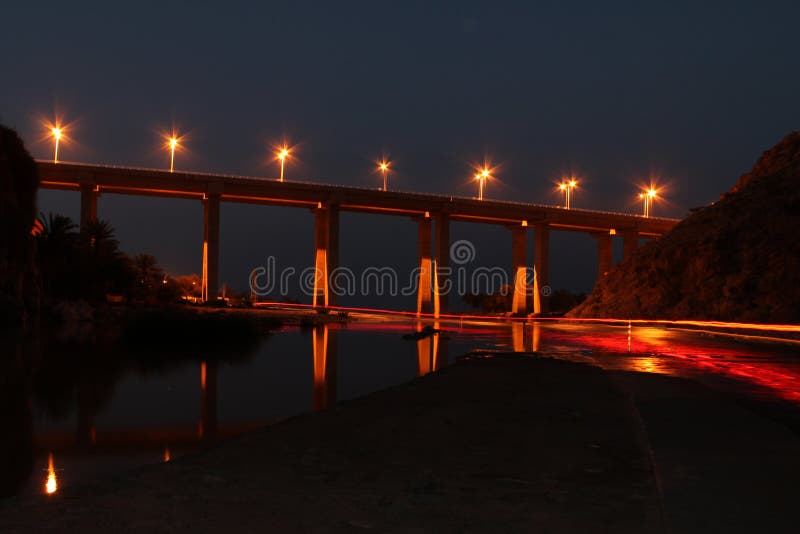 Light Bridge stock photo. Image of wadi, muscat, oman - 64019804