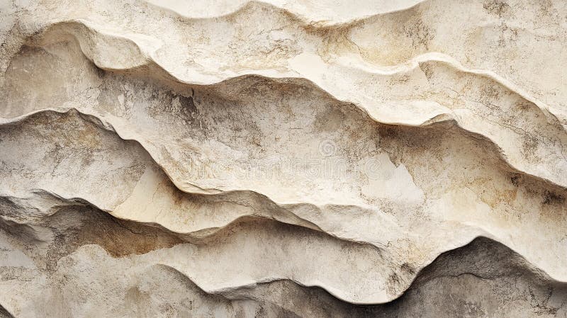 Light Brown Beachy Waves Set on Pale Slate . Stock Image - Image of ...