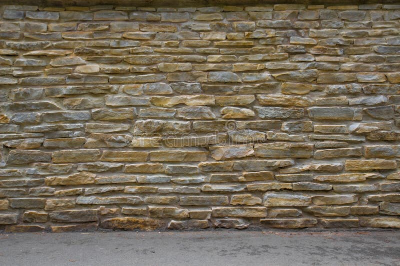 Light Brown Brick Wall Background with Irregular Pattern Texture ...