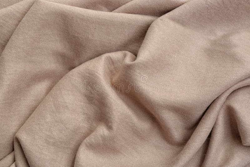 Light Brown Cloth As Background, Closeup Stock Image - Image of outfit ...