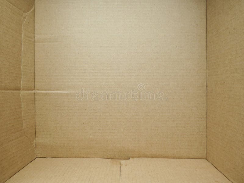 Light Brown Corrugated Cardboard Box Stock Image - Image of recycled ...