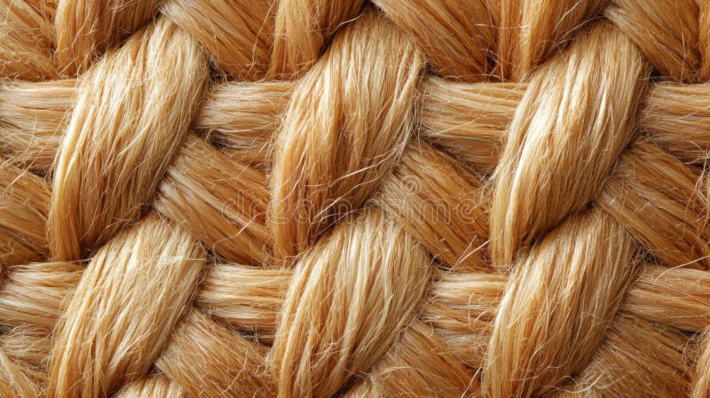 Light Brown Fiber Woven in a Complex Braid Pattern Stock Illustration ...