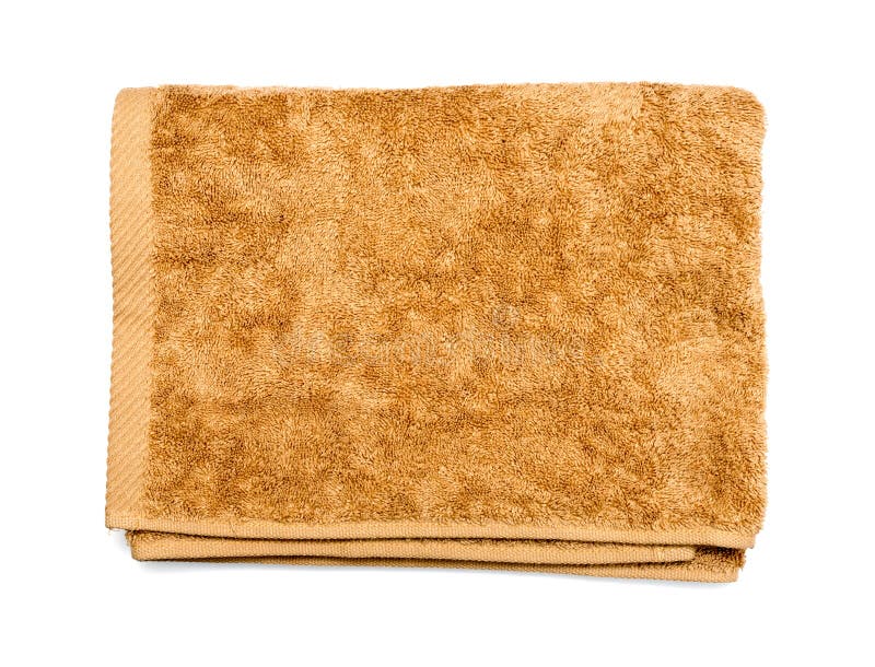 Light brown folded towel stock image. Image of white - 45730983