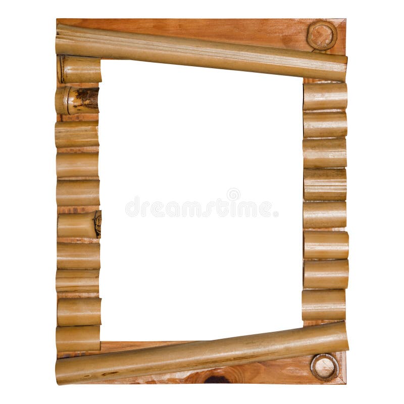 Light Brown Frame for Photo, Certificate Isolated Stock Image - Image ...