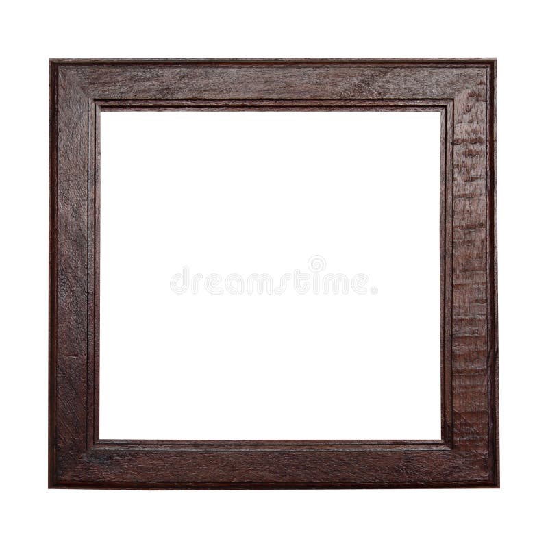 Light Brown Frame for Photo, Certificate Isolated Stock Photo - Image ...