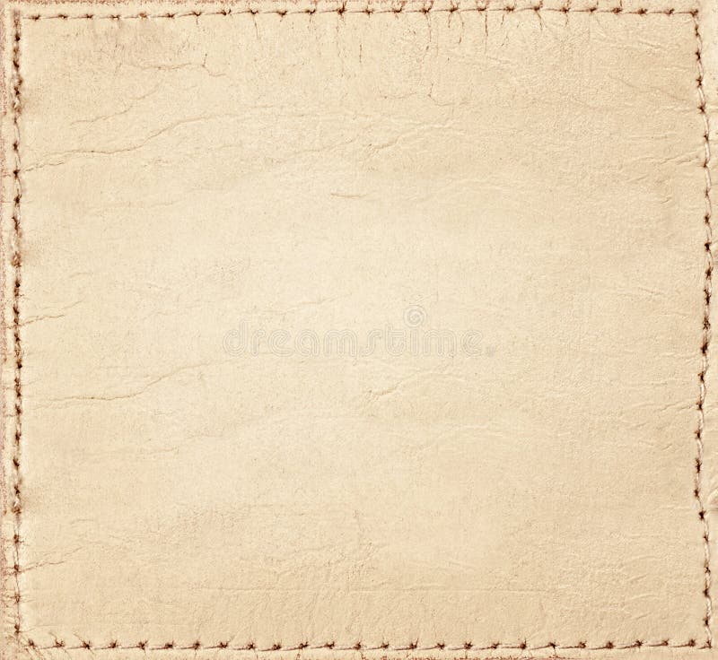 Light Brown Leather Jeans Label Stock Image - Image of backdrop, retro ...