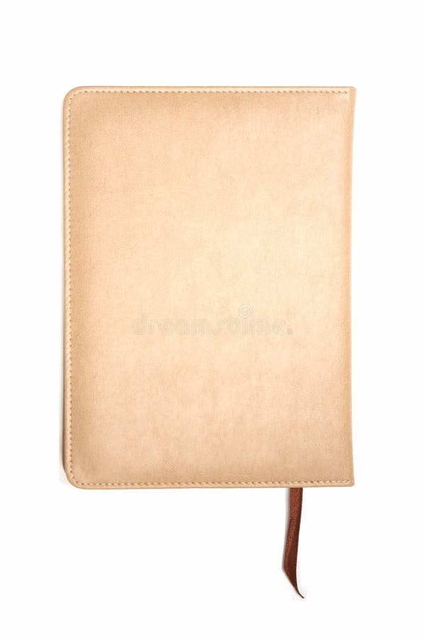 Light Brown Leather Notebook Stock Photo - Image of education, material ...