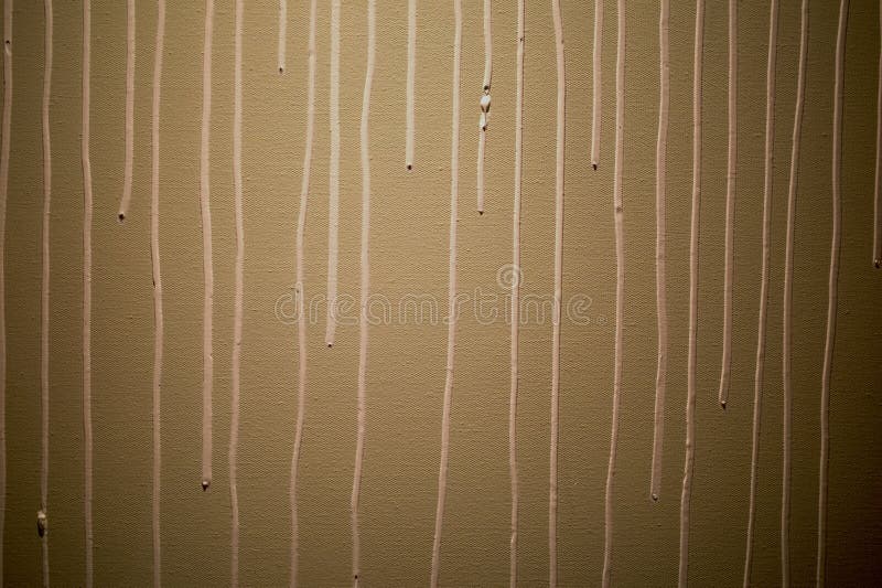 Light Brown Liquid Drops of Paint Color Flow Down on the Wall Stock ...