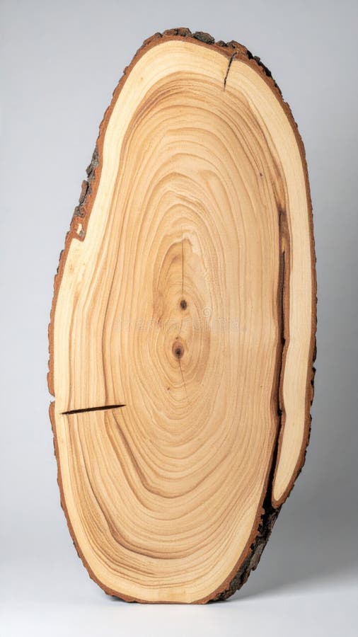 Light Brown Oval Wood Slice Cross Section Texture Stock Illustration ...