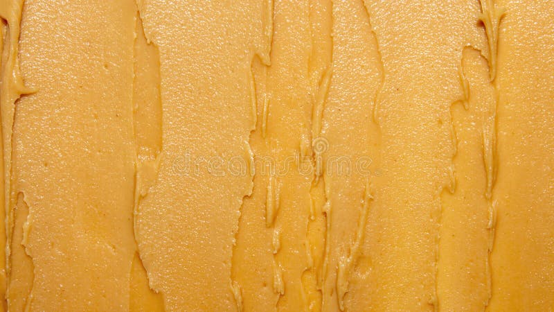 Peanut Paste in a Container on a White Background Top View.Peanut ...