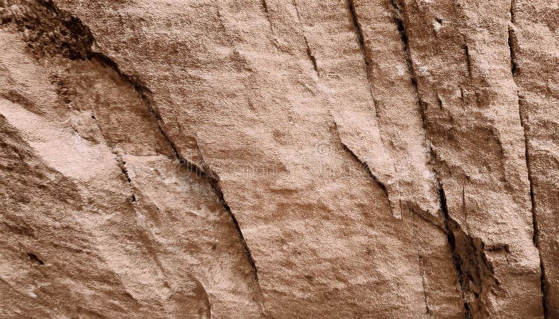 Light Brown Rock Texture. Rough Mountain Surface. Close-up. Beige Stone ...