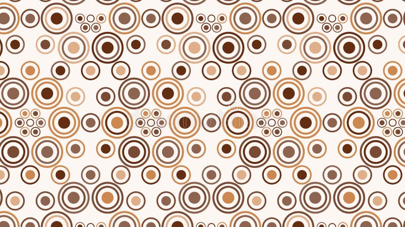 Light Brown Seamless Circle Pattern Background Vector Illustration ...