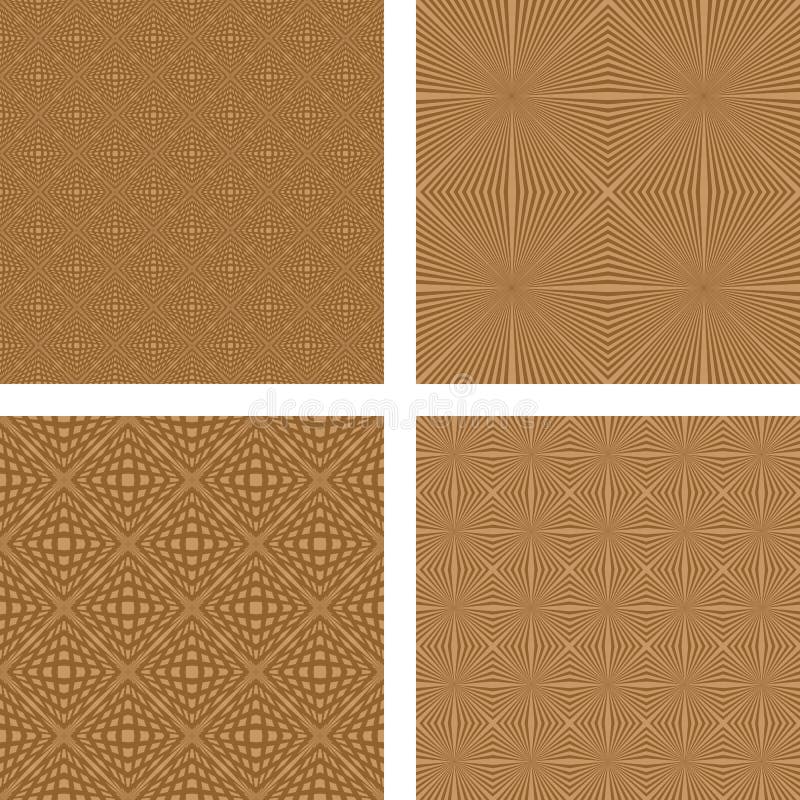 Brown Seamless Pattern Background Set Stock Vector - Illustration of ...