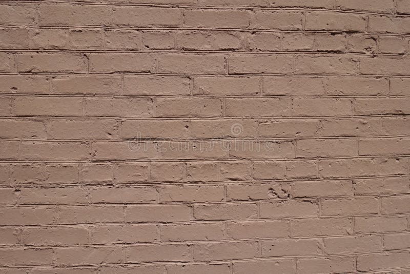 Light Brown Painted Brick Wall Surface Stock Image - Image of brown ...
