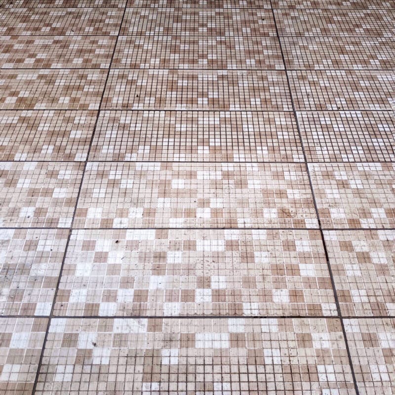 Light Brown Squares Pattern Decorative Ceramic Floor Stock Image ...