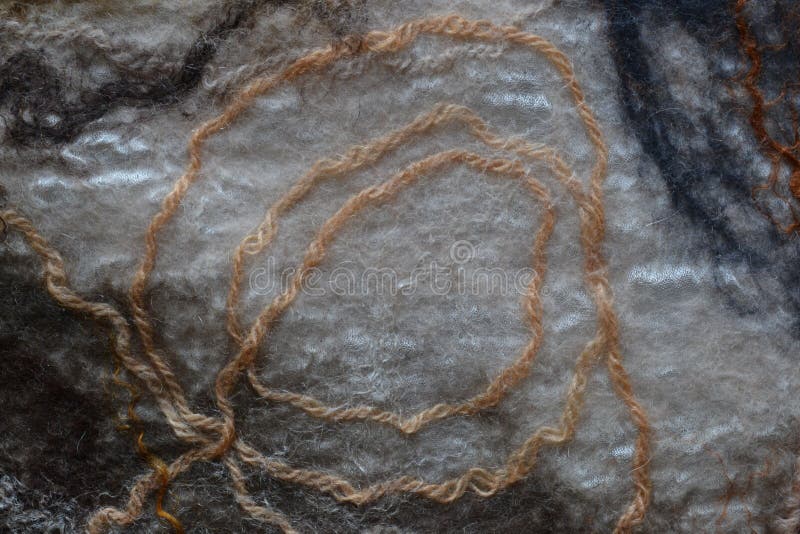 Light Brown Strand of Wool is Associated with White Fur Stock Photo ...