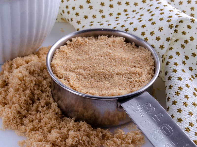 Light Brown Sugar on Tabletop Stock Photo - Image of light, sweet ...
