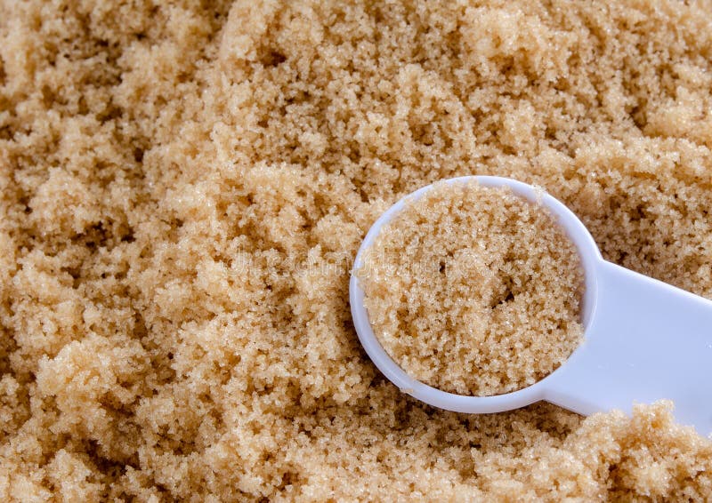 Light Brown Sugar on Tabletop Stock Image - Image of food, horizontal ...