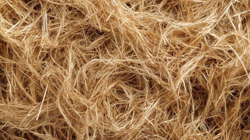 Light Brown Tangled Fibers Close Up Texture Stock Illustration ...