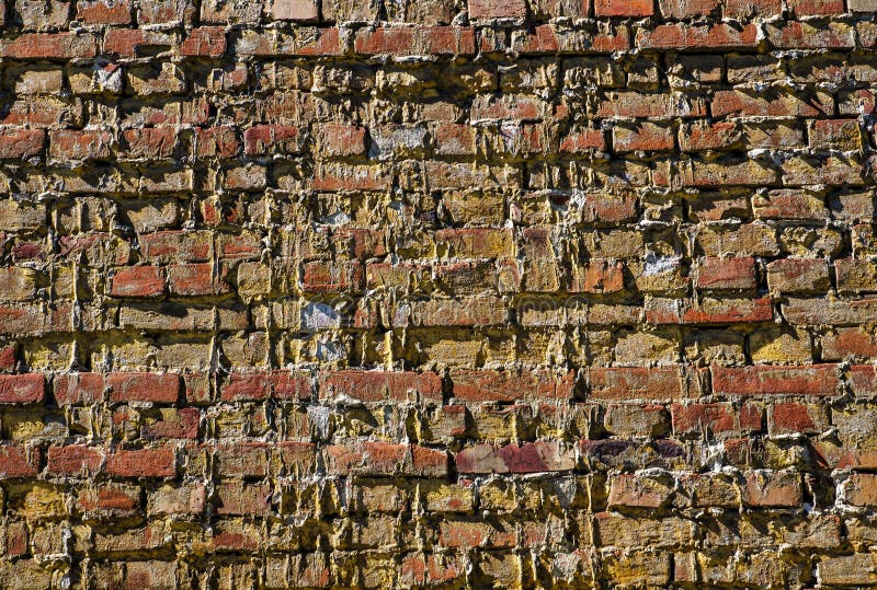 Light Brown Textured Brick Wall is Good for Background Stock Photo ...