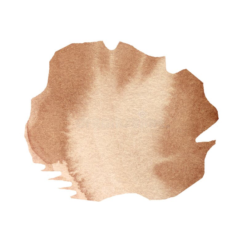 Light Brown Watercolor Splash Stock Illustration - Illustration of ...