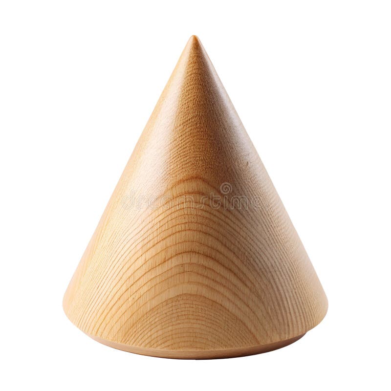 Light Brown Wooden Cone Geometric Shape Wood Texture Stock Illustration ...