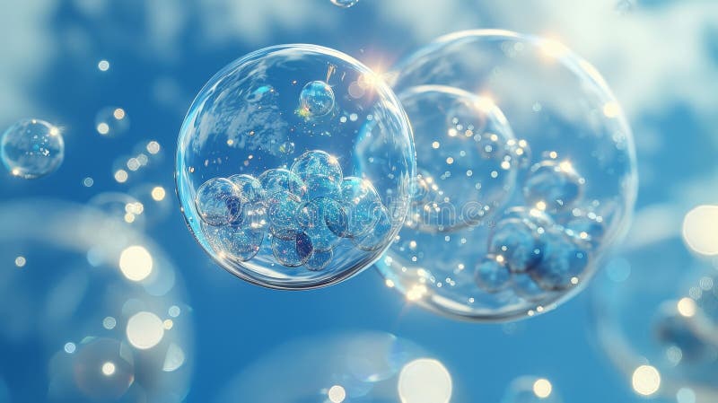 The Light Bubble Effect of Freshness and Purity is a Futuristic Modern ...