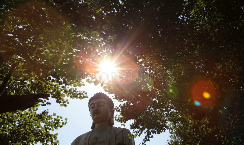 Light of Buddha stock image. Image of sculpture, religion - 20054305
