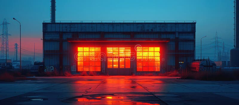 Light from Building Windows at Night Extreme Closeup. Generative AI ...