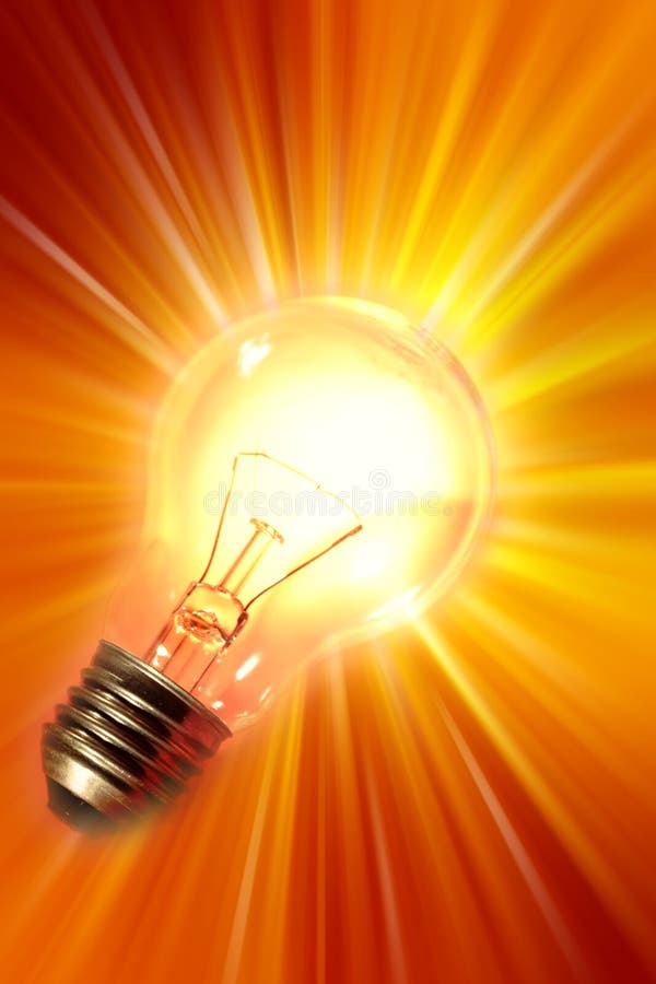 One bright light-bulb stock image. Image of concepts, bright - 4644405