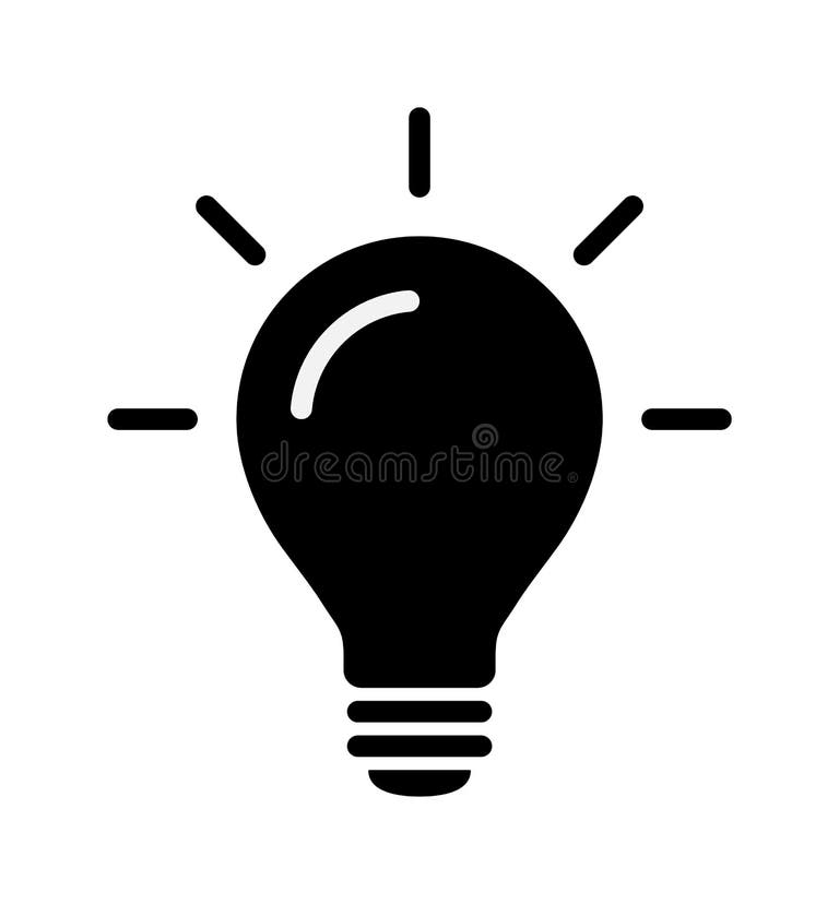 Hint Bulb Icon Stock Illustrations – 1,641 Hint Bulb Icon Stock ...