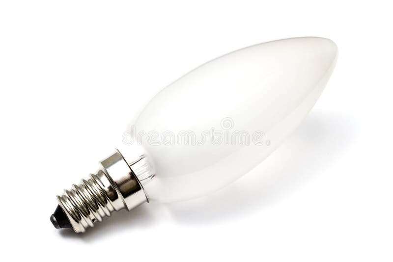 High-key Light Bulb, Concept of Clean Energy Stock Photo - Image of ...