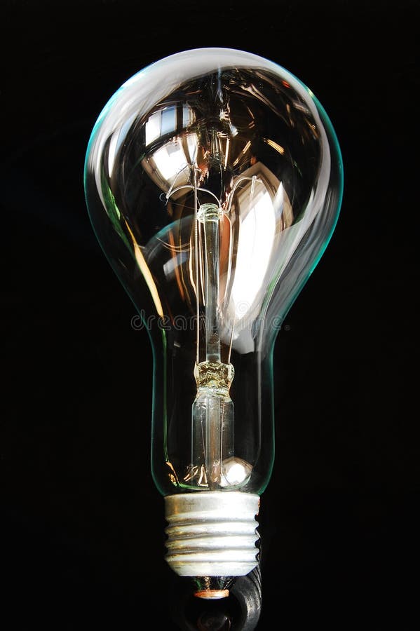 Old fashioned light bulb stock image. Image of edison - 5560697