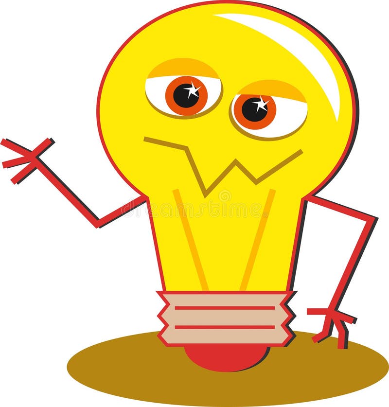 Light Bulb Icon stock vector. Illustration of bulb, objects - 34467