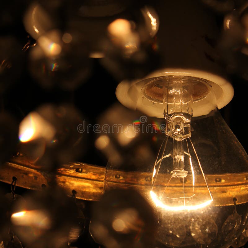 Light Bulb Amazing Photo. Photo in Reto Style. Stock Photo - Image of ...