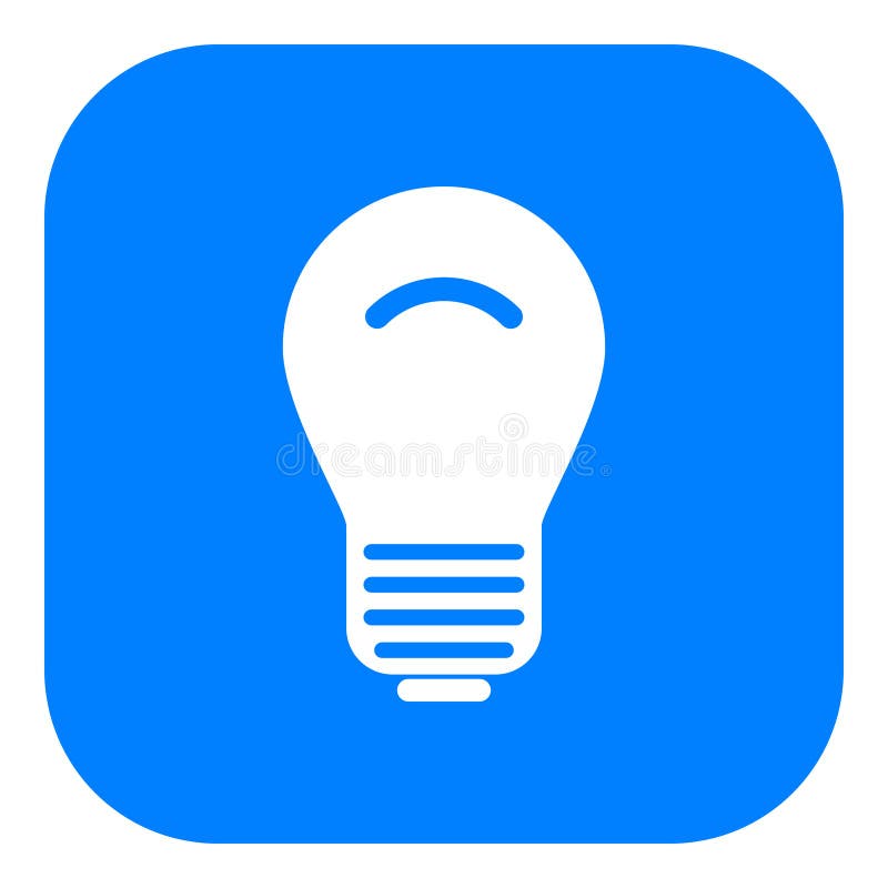 Light bulb and app icon stock vector. Illustration of electricity ...